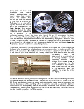 Heat Exchange Fundamentals for Shell and Tube Units | PDF | Chemistry ...
