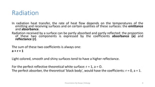 Heat exchange process in a building | PPTX