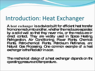 Heat Exchanger | PPT