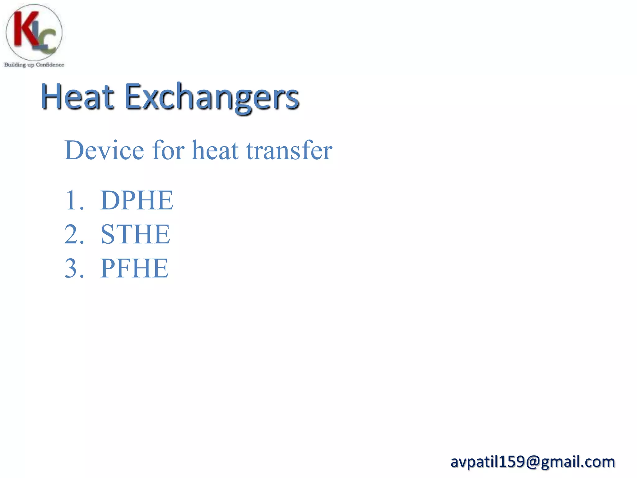 Heat exchanger 1-introduction | PPT