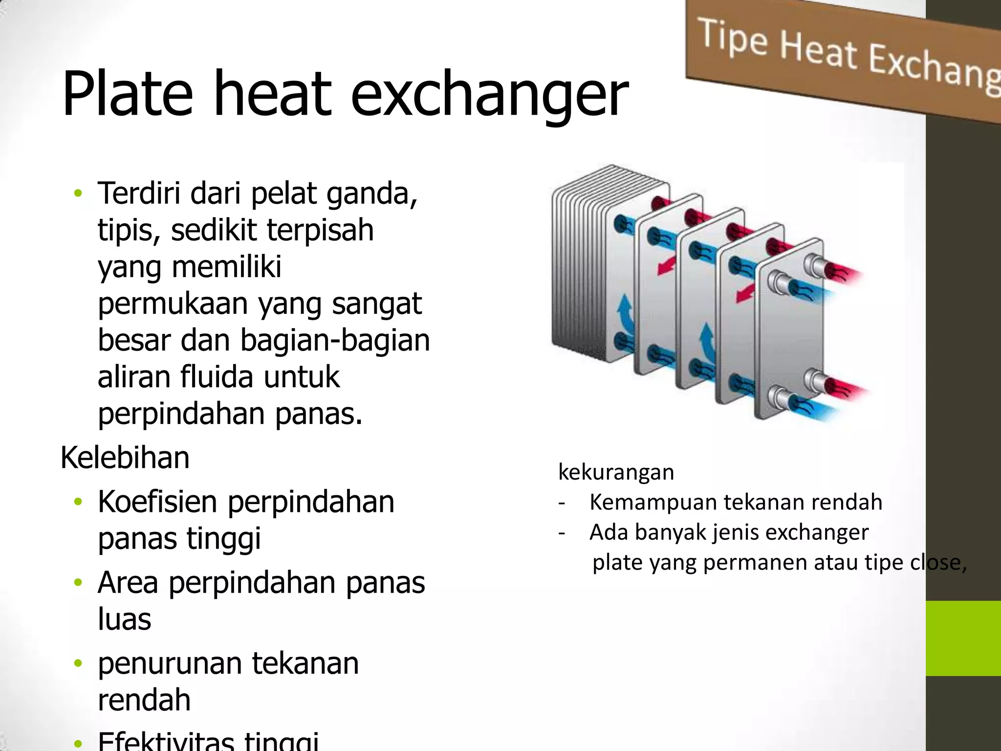 Heat exchanger [ Alat Penukar Panas] | PPTX