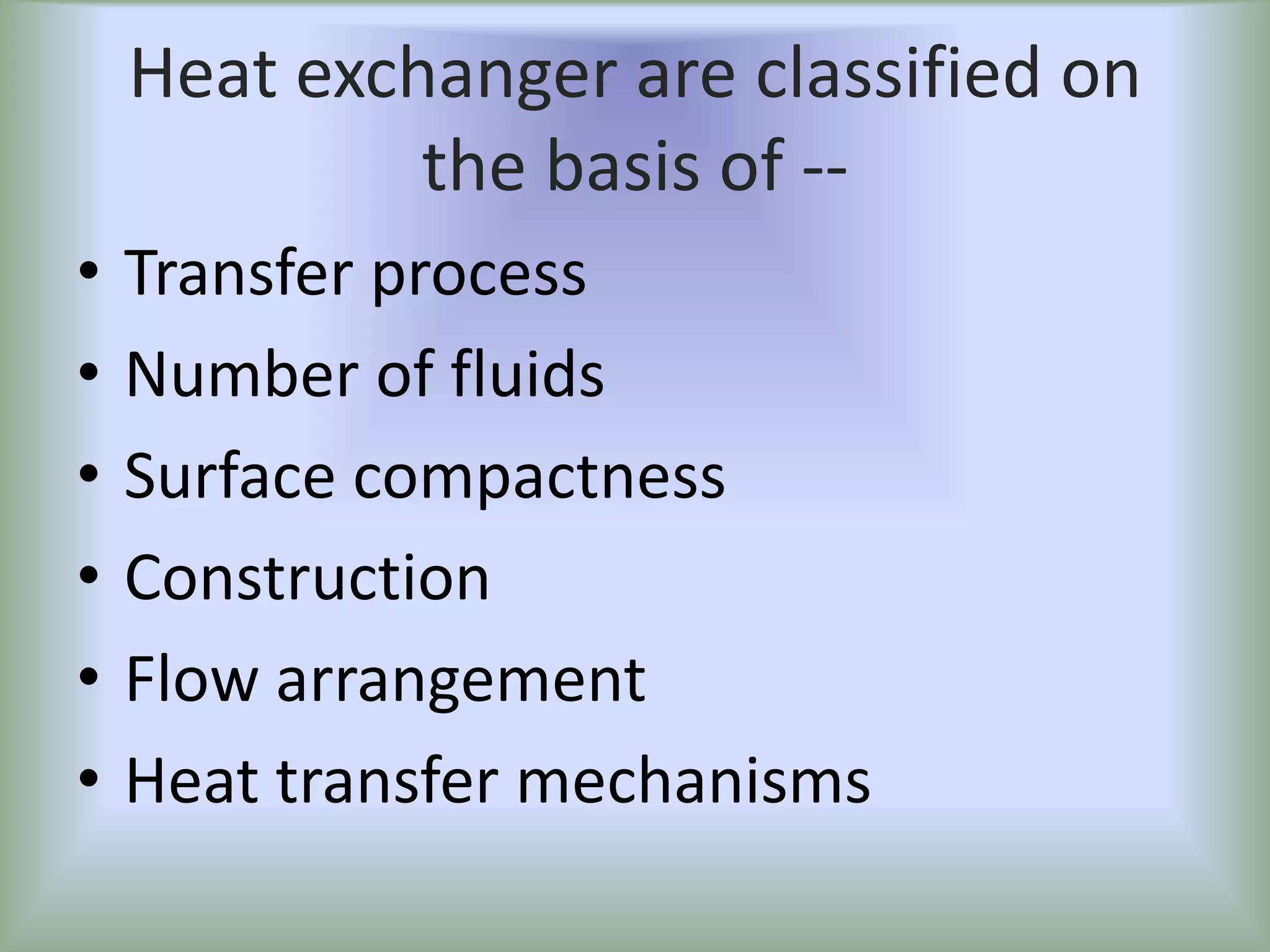 Heat exchanger | PPTX