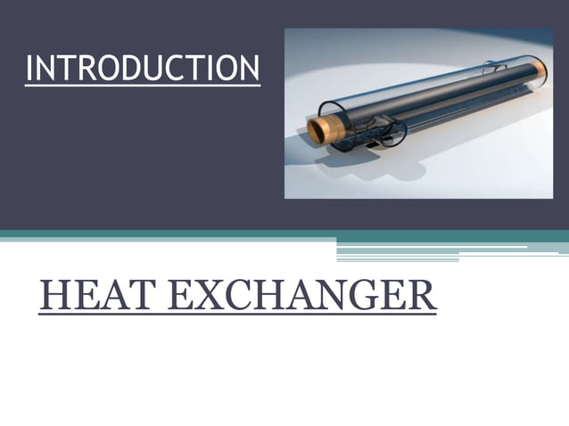 Heat exchanger | PPT