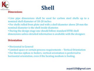Heat exchanger: Shell And Tube Heat Exchanger | PPTX