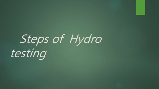 Heat exchanger types and hydro testing | PPTX | Physics | Science