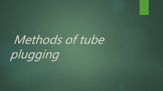 Heat exchanger types and hydro testing | PPTX