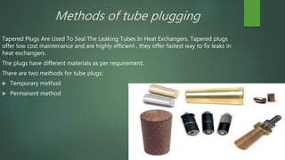 Heat exchanger types and hydro testing | PPTX