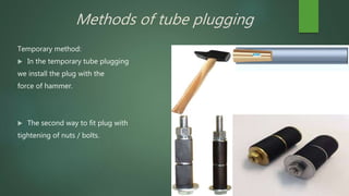 Heat exchanger types and hydro testing | PPTX