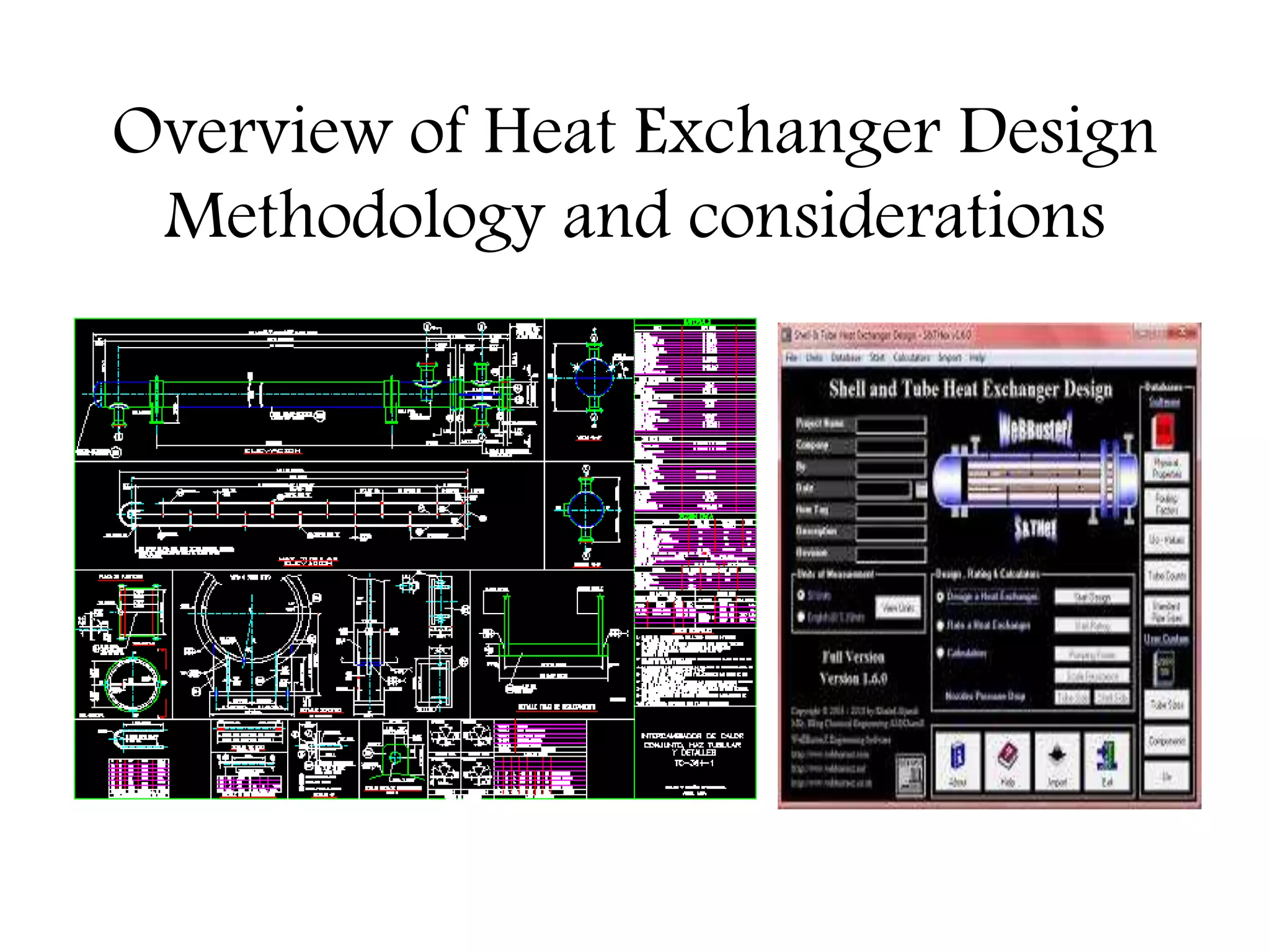 Heat exchanger design. | PPTX