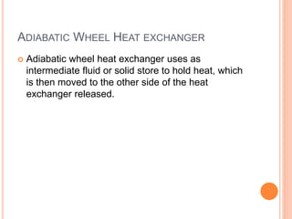 Heat exchanger ppt | PPTX