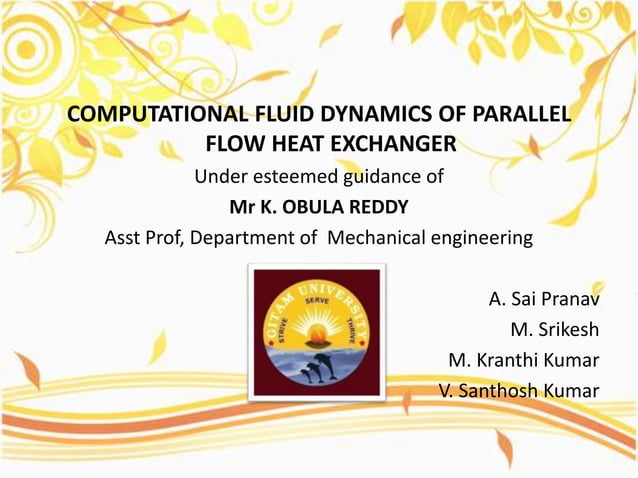 Heat exchanger presentation | PPTX