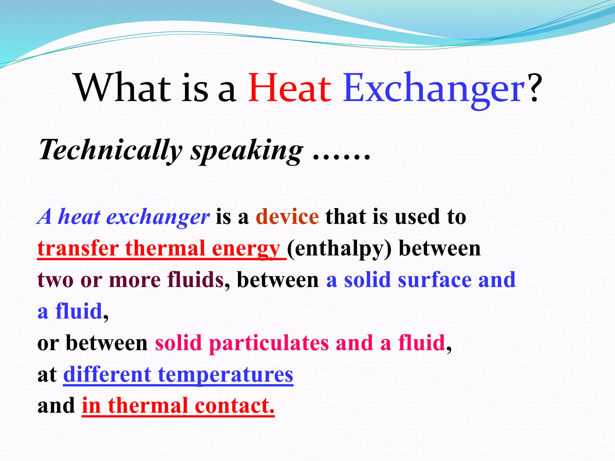 Heatexchangers | PPT