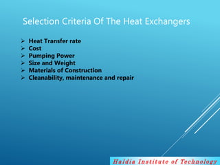 Heat exchangers | PPTX