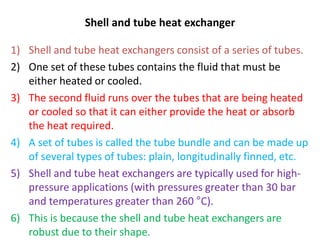 Heat Exchangers, Its types and classifications. functioning of each type | PPTX