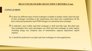 Heat Exchangers Selection Criteria. HH.pptx