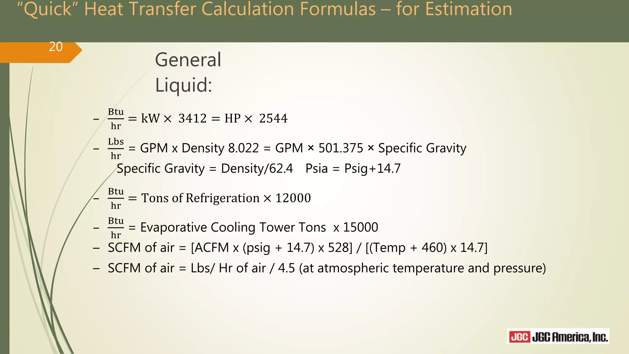 Heat exchanger training 02. 25. 15 | PPTX