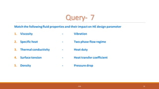 Presentation on Heat exchnager with HTRi | PDF