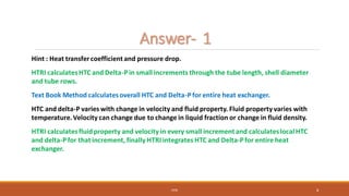 Presentation on Heat exchnager with HTRi | PDF