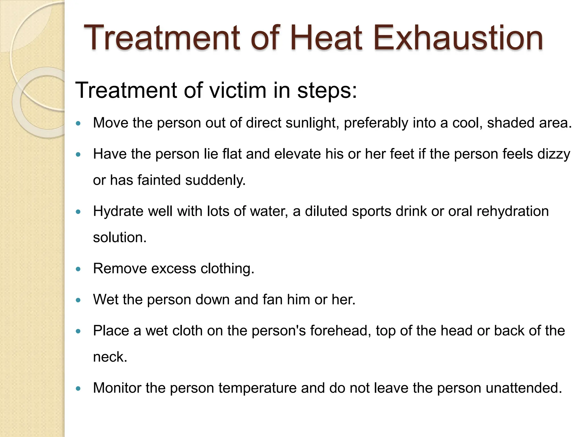 Heat exhaustion........................... | PPT