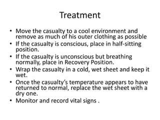 Heat exhaustion and heat stroke | PPTX