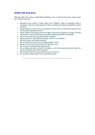 Heat guns | PDF