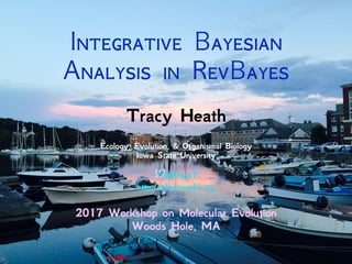 Integrative Bayesian Analysis in RevBayes | PDF | Genetics | Science