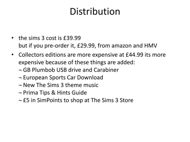 sims 3 presentation by sarah dean and heather barral | PPT