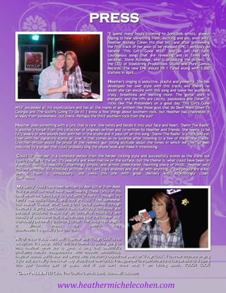 Heather Michele Cohen Press Kit | PDF