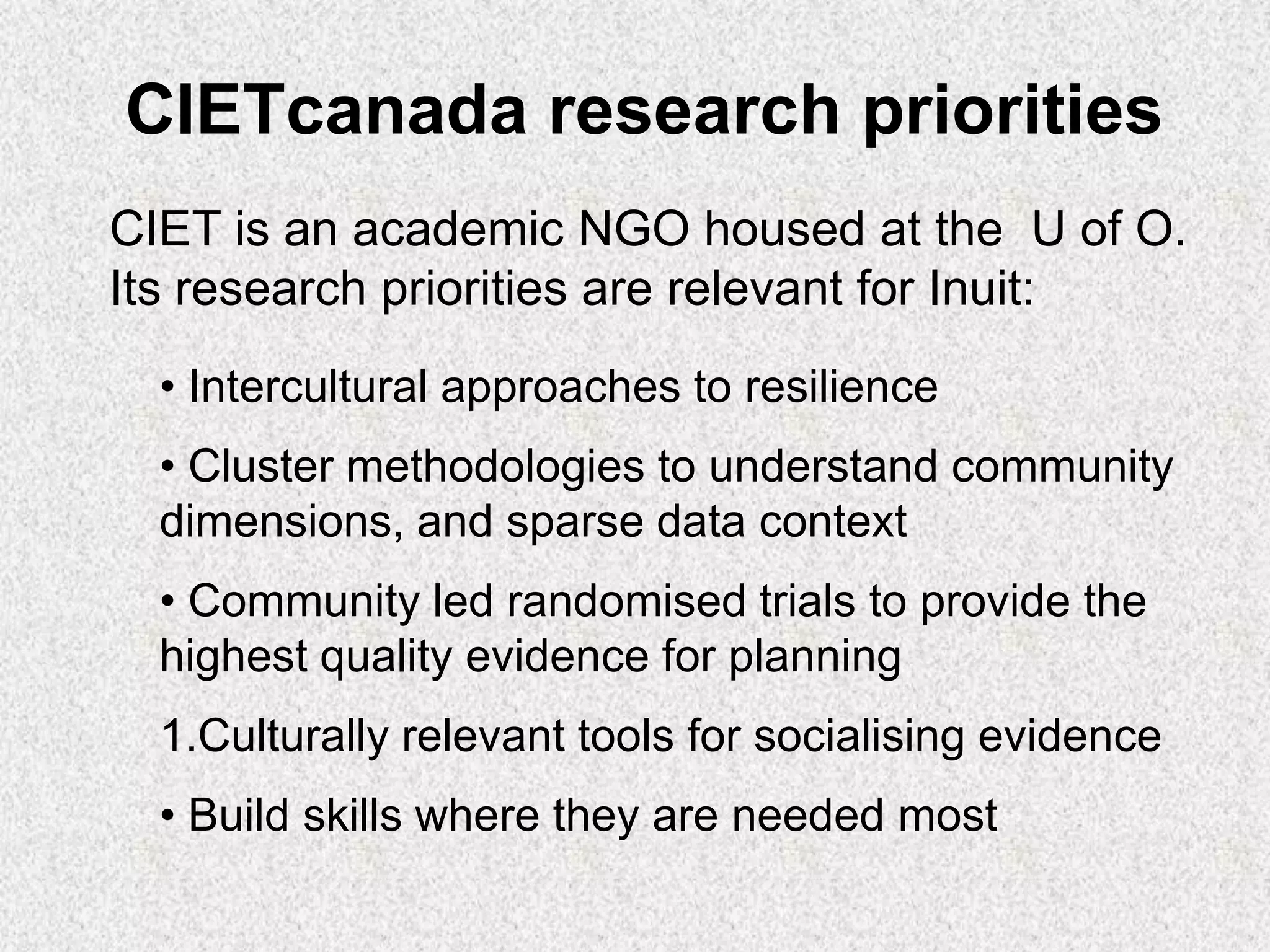 Heather Ochalski: Bridging Inuit Knowledge with Western Science | PPT