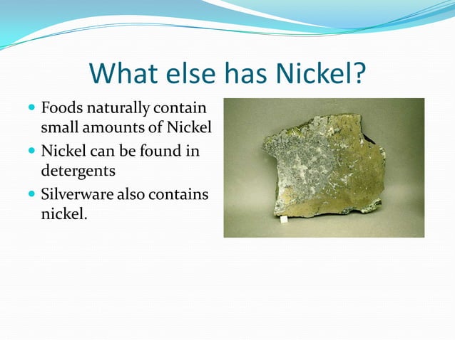 Chemistry: Nickel Project | PPT