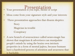 Magic Tutorial by Magician, Heather Rogers | PPT