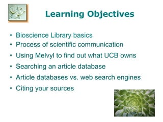 Bio 1B Library Skills Lecture | PPT | Search | Internet