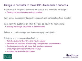 Heathrow & CustomerChampions B2B CustomerEngagement DirectorsForum | PPTX
