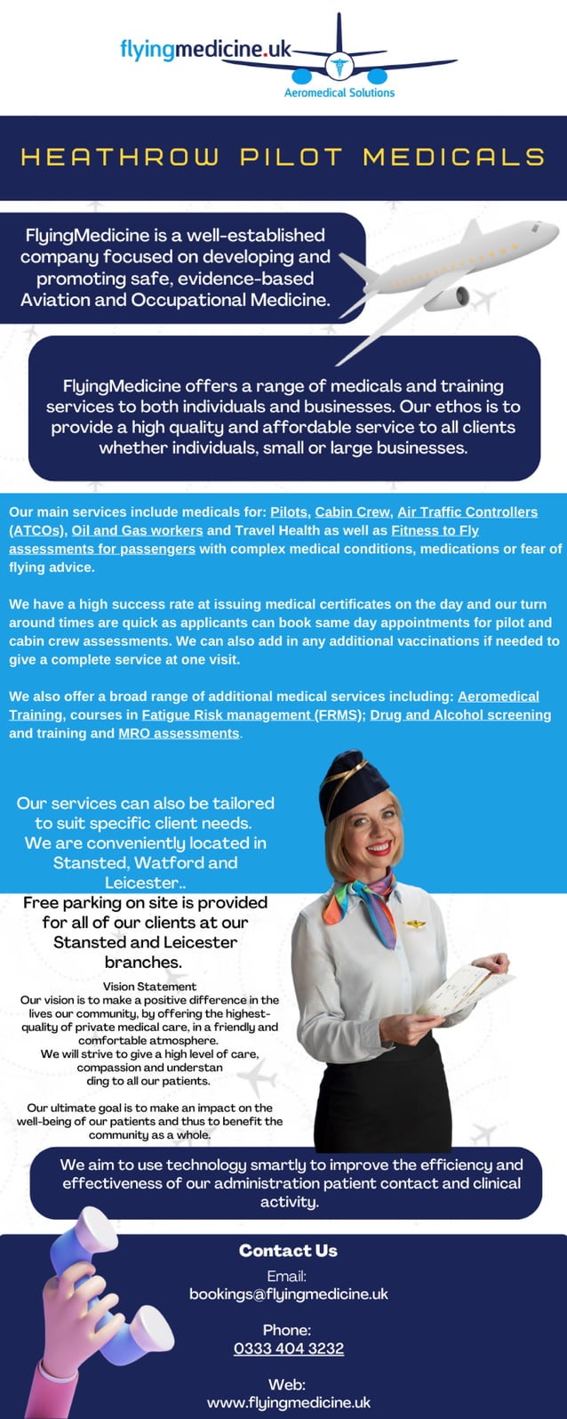 Infographic :- Heathrow Pilot Medicals - Flyingmedicine Ltd | PDF