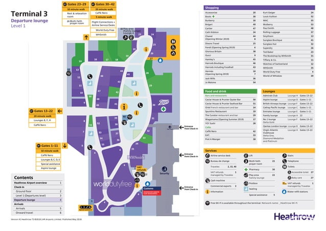 Heathrow t3 map