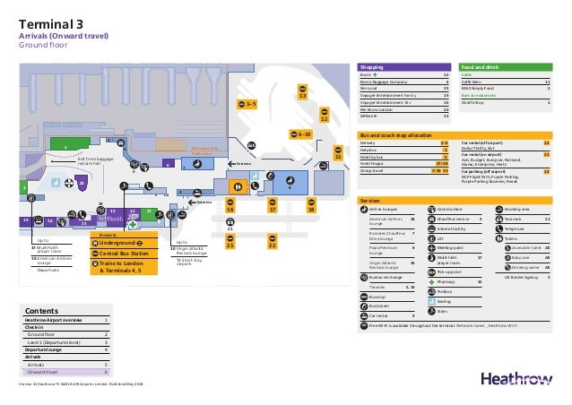 Heathrow t3 map