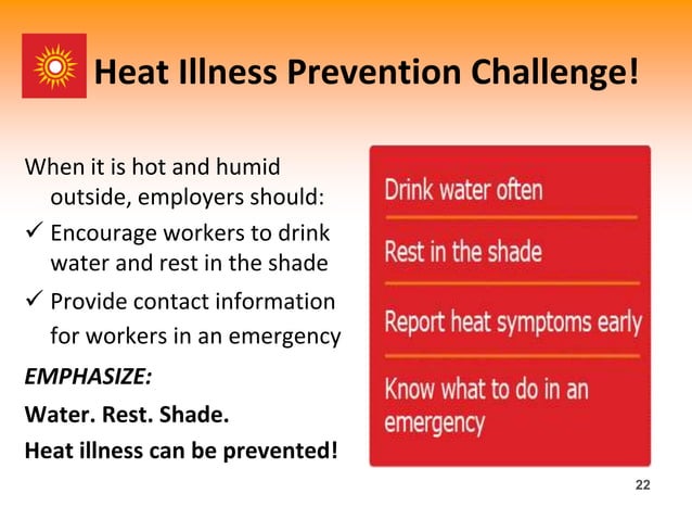 Heat illness | PPTX | First Aid | Injuries