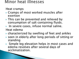 Heat illnesses in children | PPTX