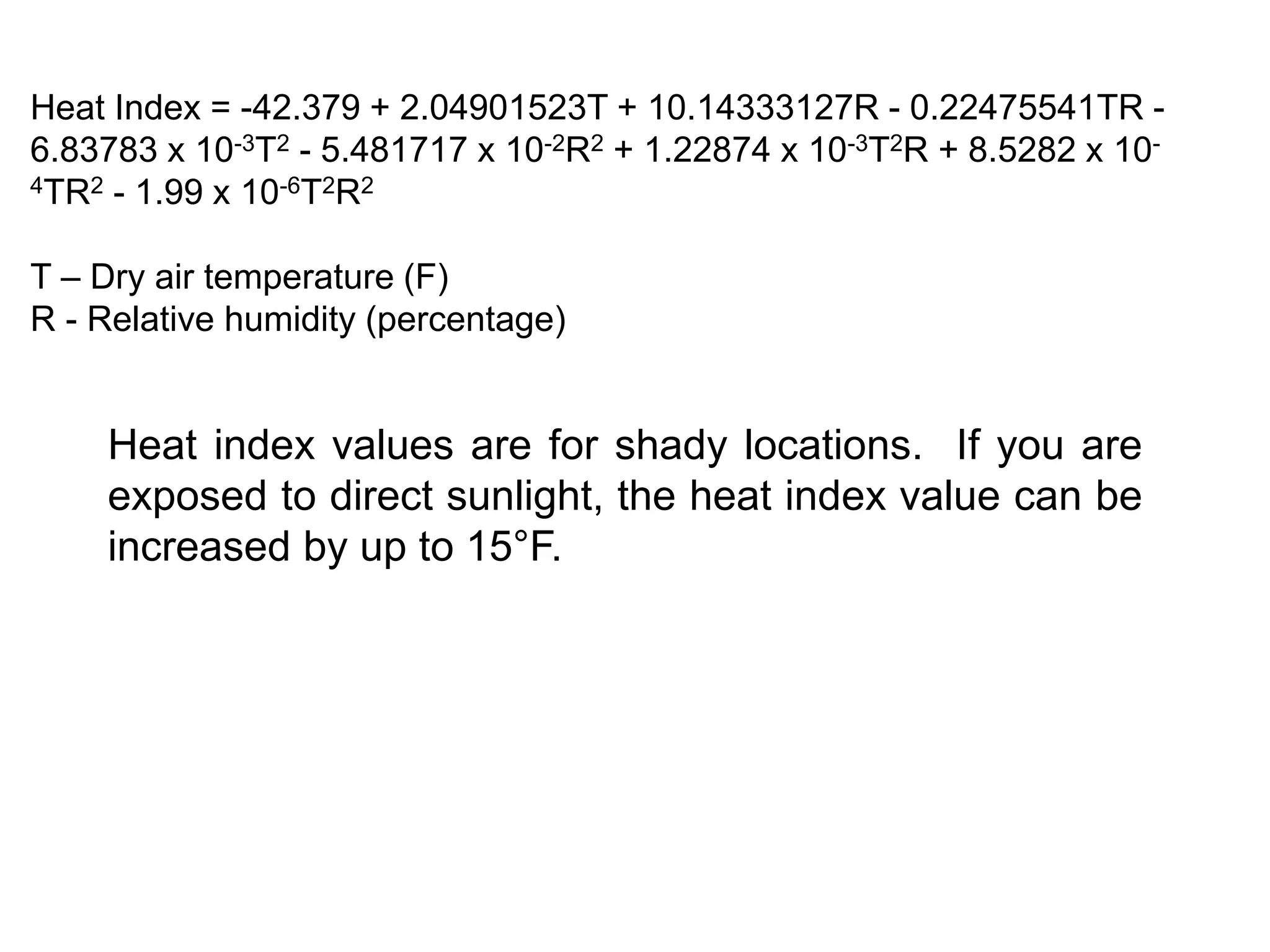 Heat Index related presentation ppt in india | PPTX