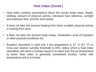 Heat Index related presentation ppt in india | PPTX