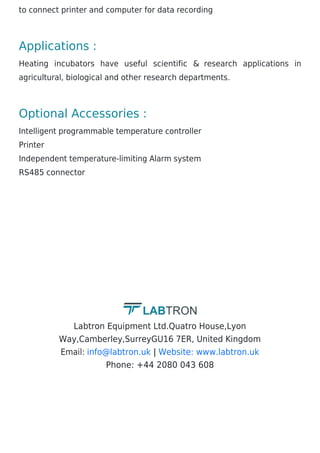 Heating-Incubator | PDF