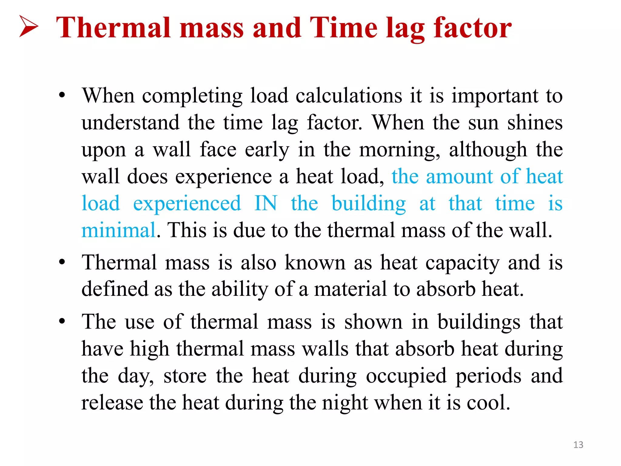 Heating and cooling load of a building | PPTX