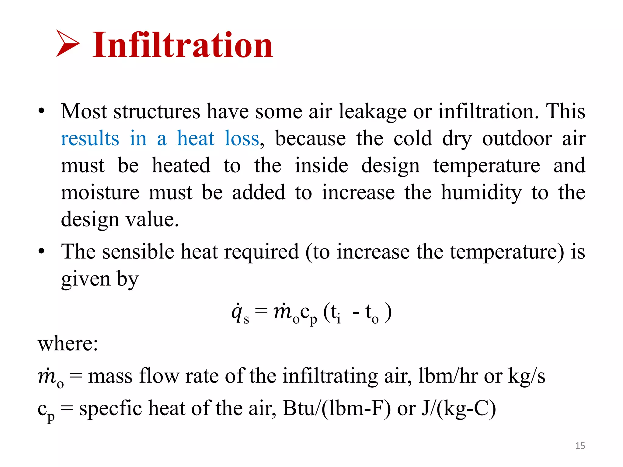 Heating and cooling load of a building | PPTX