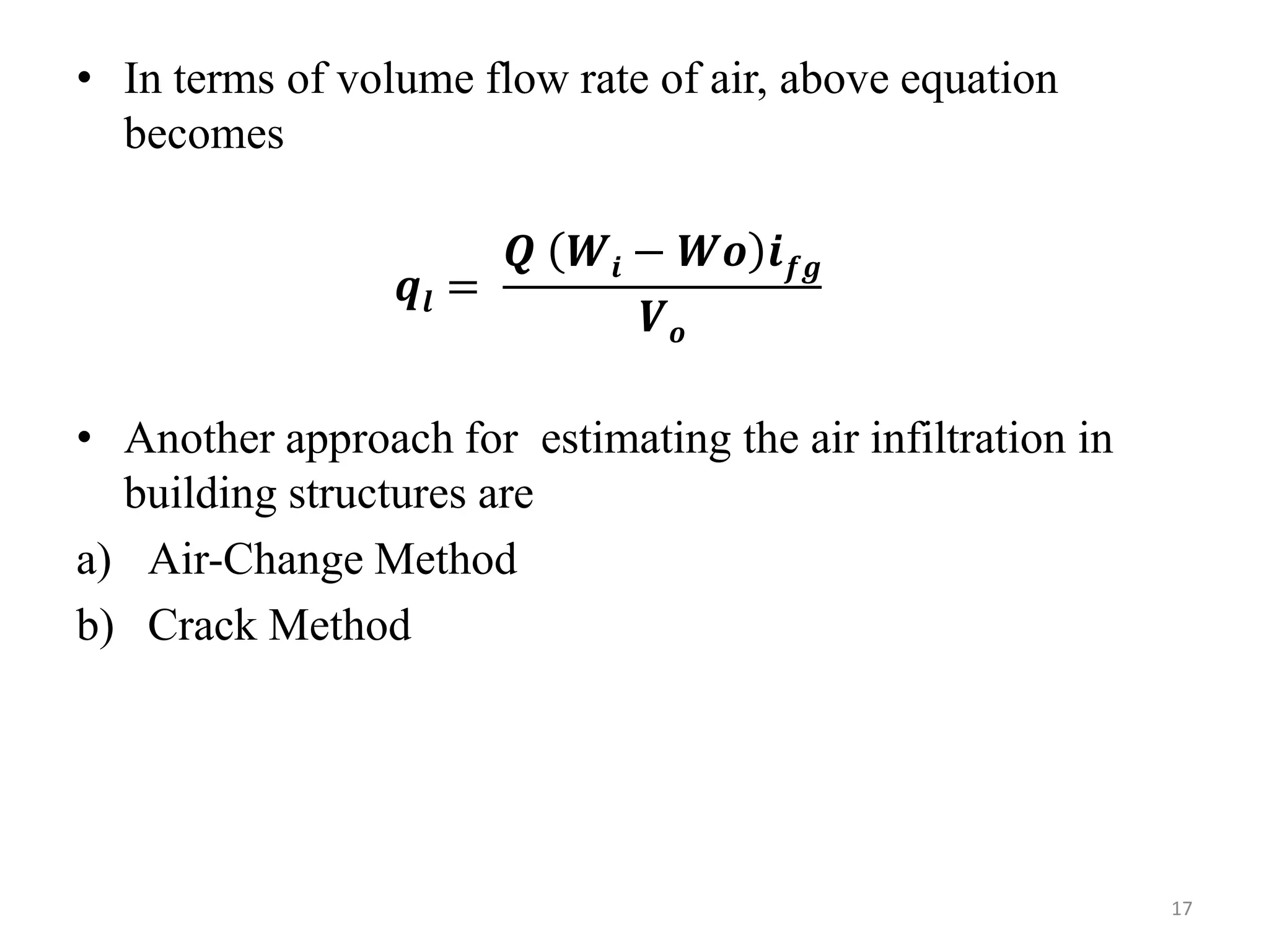 Heating and cooling load of a building | PPTX