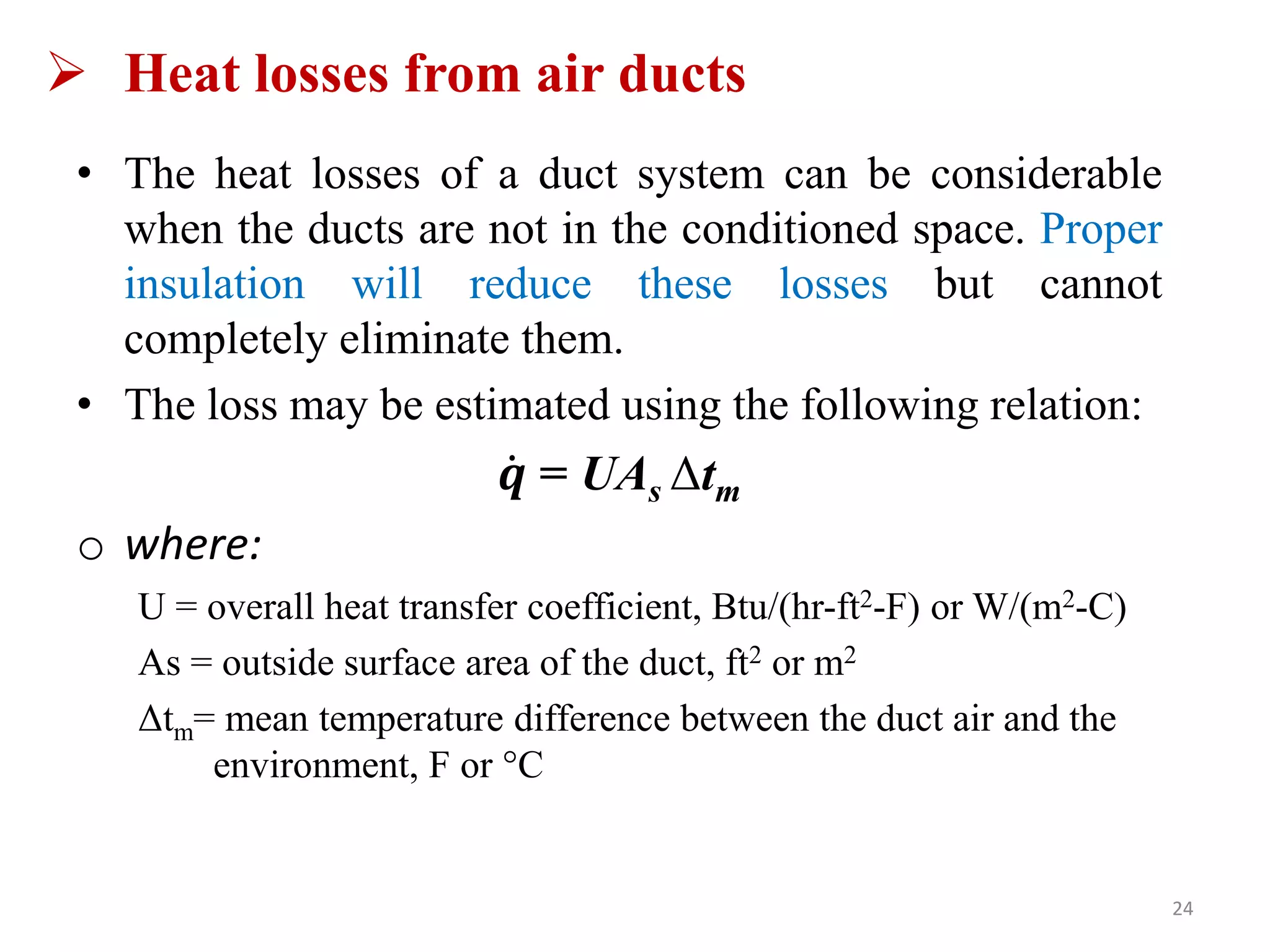 Heating and cooling load of a building | PPTX
