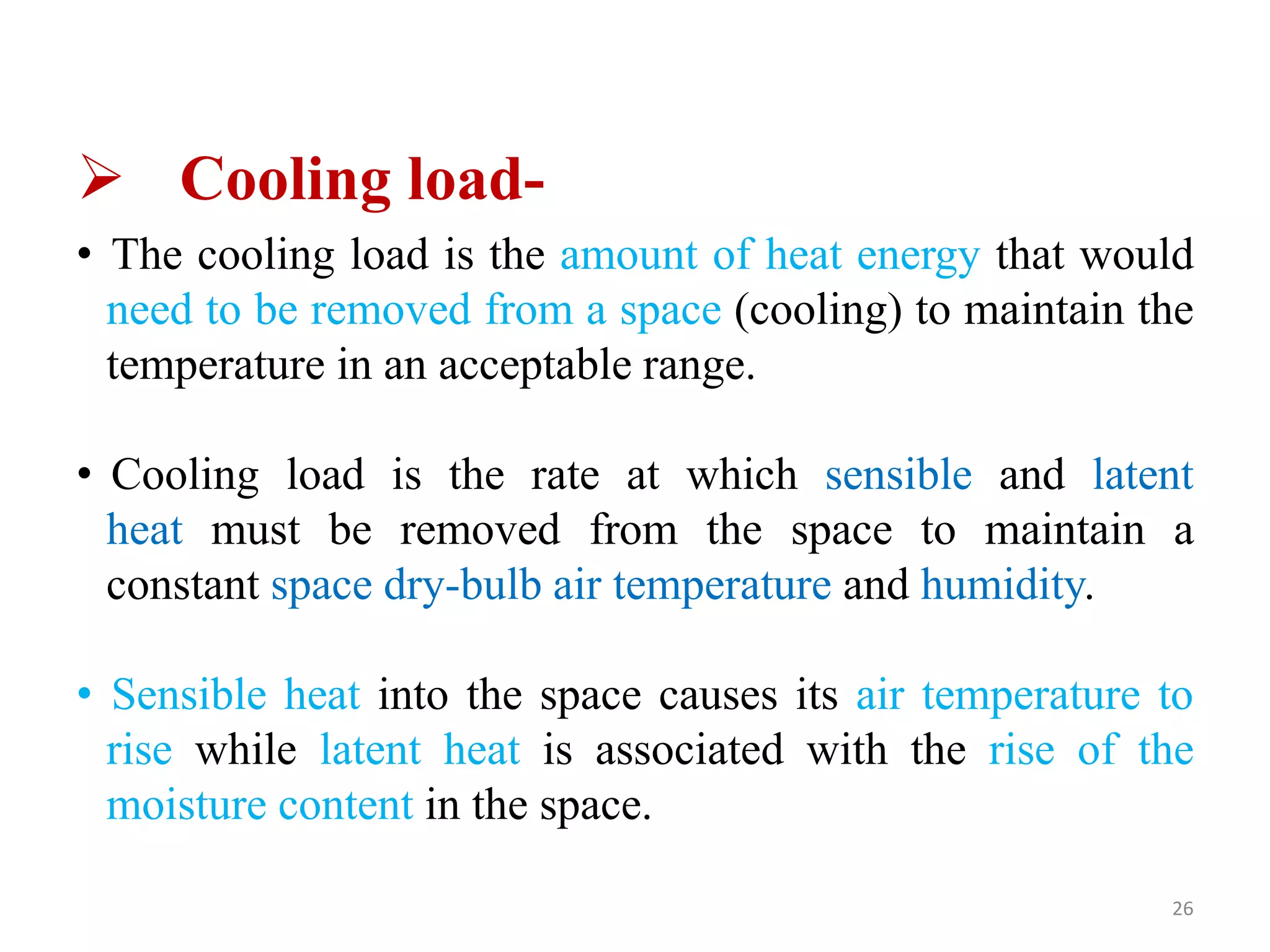 Heating and cooling load of a building | PPTX