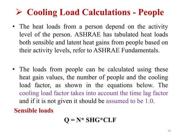 Heating and cooling load of a building | PPTX | Weather | Science
