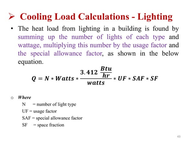 Heating and cooling load of a building | PPTX | Weather | Science