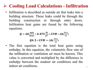Heating and cooling load of a building | PPTX