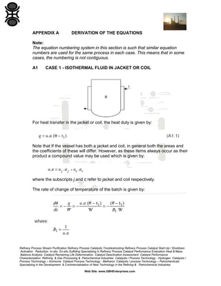 Heating and Cooling of Batch Processes | PDF